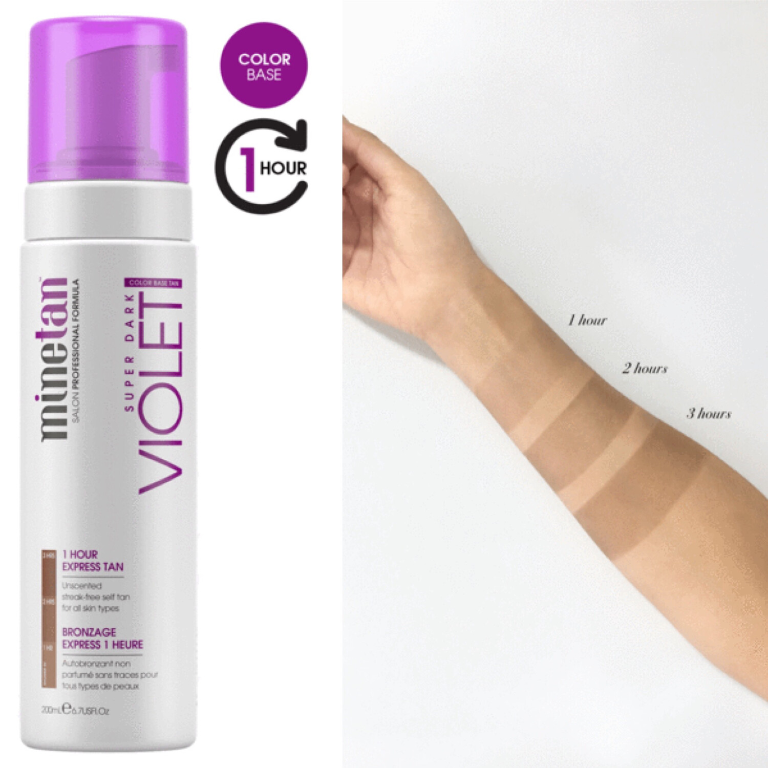 MineTan VIOLET Self Tanner