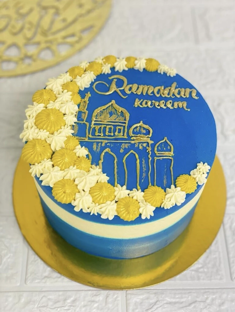 Ramadan Special Cream Cake - Blue