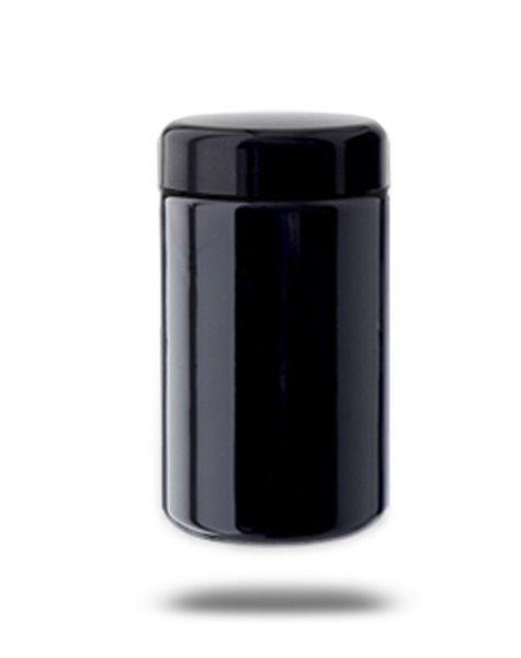 Black Violet Miron Glass Jar 200Ml
