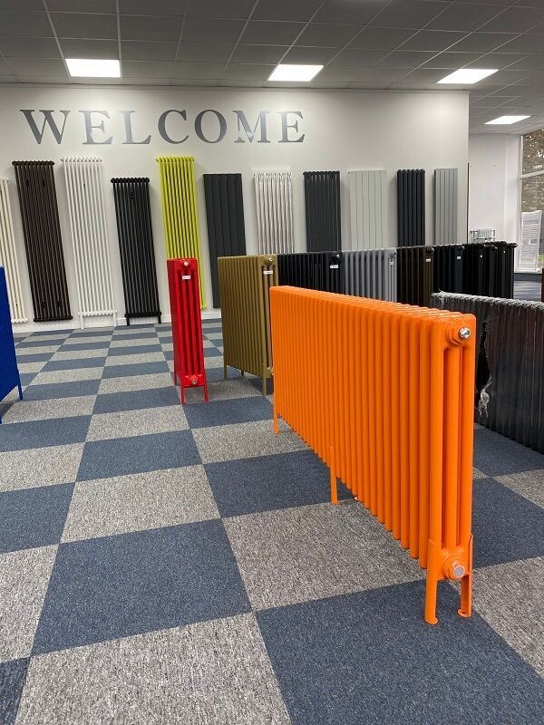 Orange Period Column Radiators Made In Germany