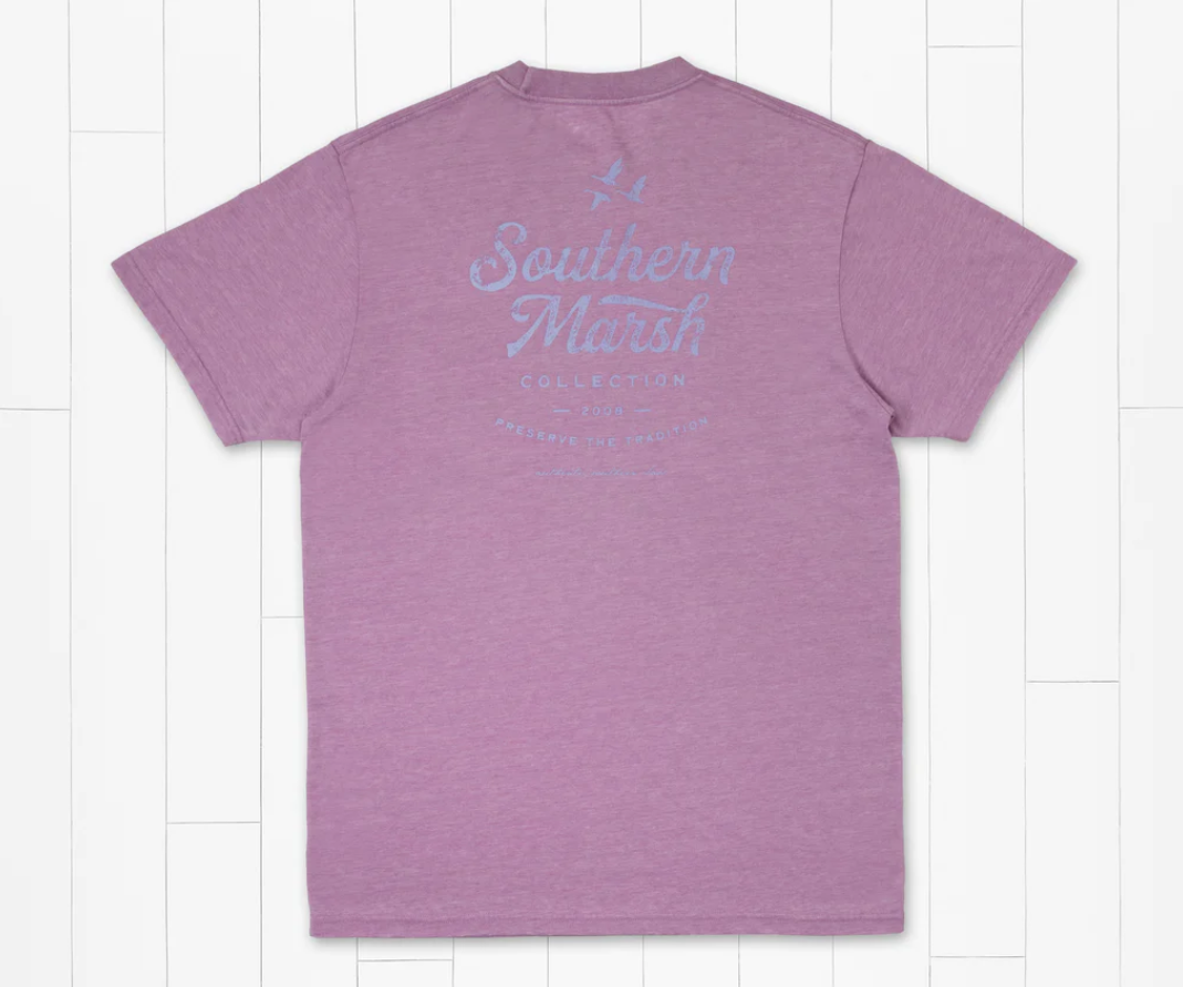 Southern Marsh Men's Seawash Branding Traditional Tee