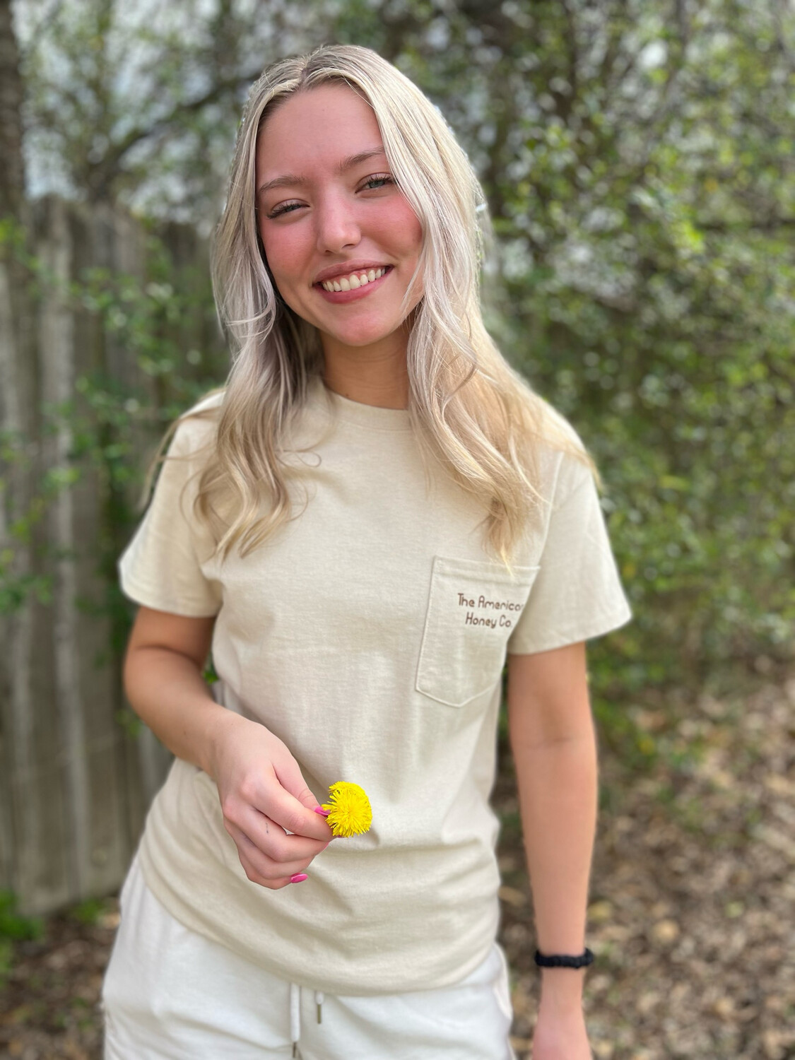 American Honey Sunflower Pocket Tee