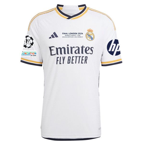Real Madrid Home UCL Final Jersey 23-24 (UCL Patch) (Player Version)