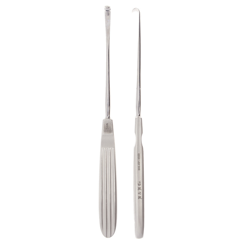 PERIOSTEAL ELEVATOR, OBWEGESER MANDIBULAR STRIPPER, ANGLED 5MM