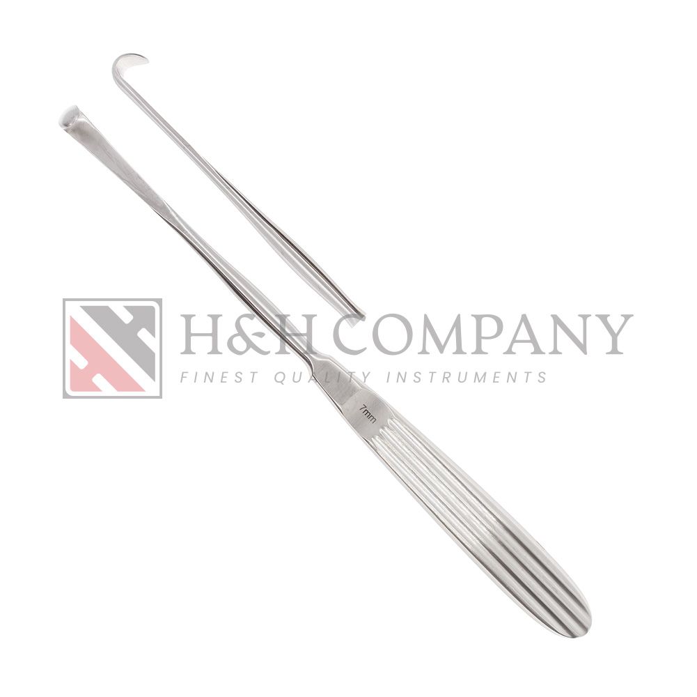 PERIOSTEAL ELEVATOR, OBWEGESER MANDIBULAR STRIPPER, ANGLED 7MM