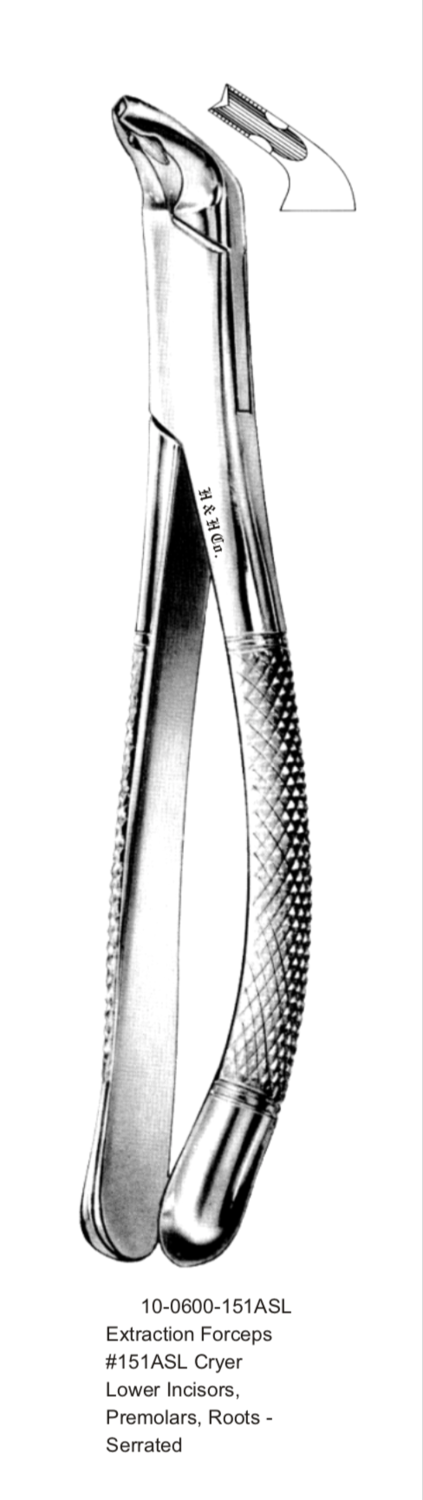 EXT FORCEP #151ASL LOWER UNIVERSAL