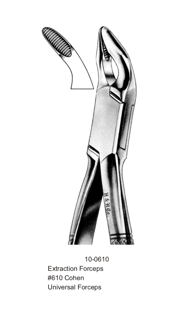 EXT FORCEP #610 UPPER UNIVERSAL