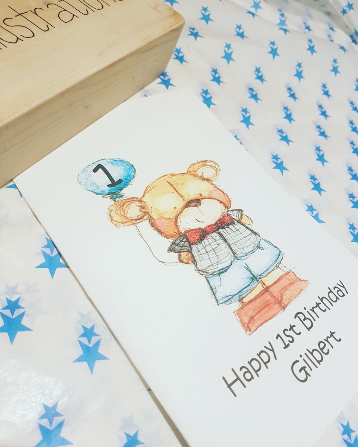 Little bear birthday card