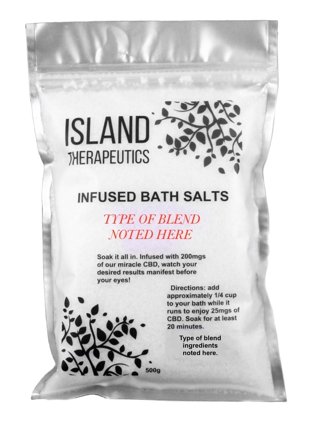 (200mg CBD) Bath Salts By Island Therapeutics - Shop - TheraLife