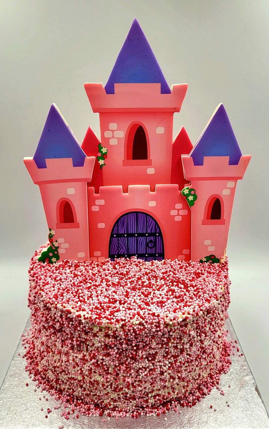Princess Castle Buttercream Cake