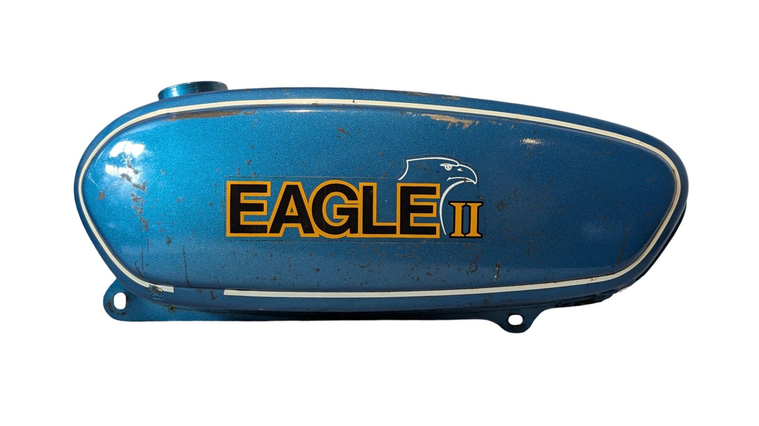OEM Sachs Eagle II Gas Tank - Blue - (used) — Shop — Detroit Moped Works