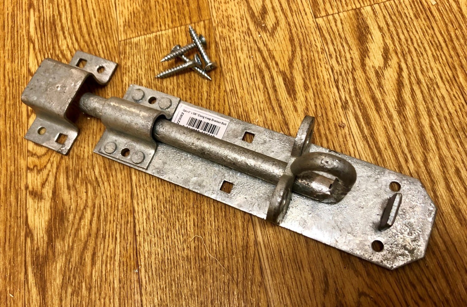 Padbolt 8" 5/8" shoot Galvanised with Elongated keep