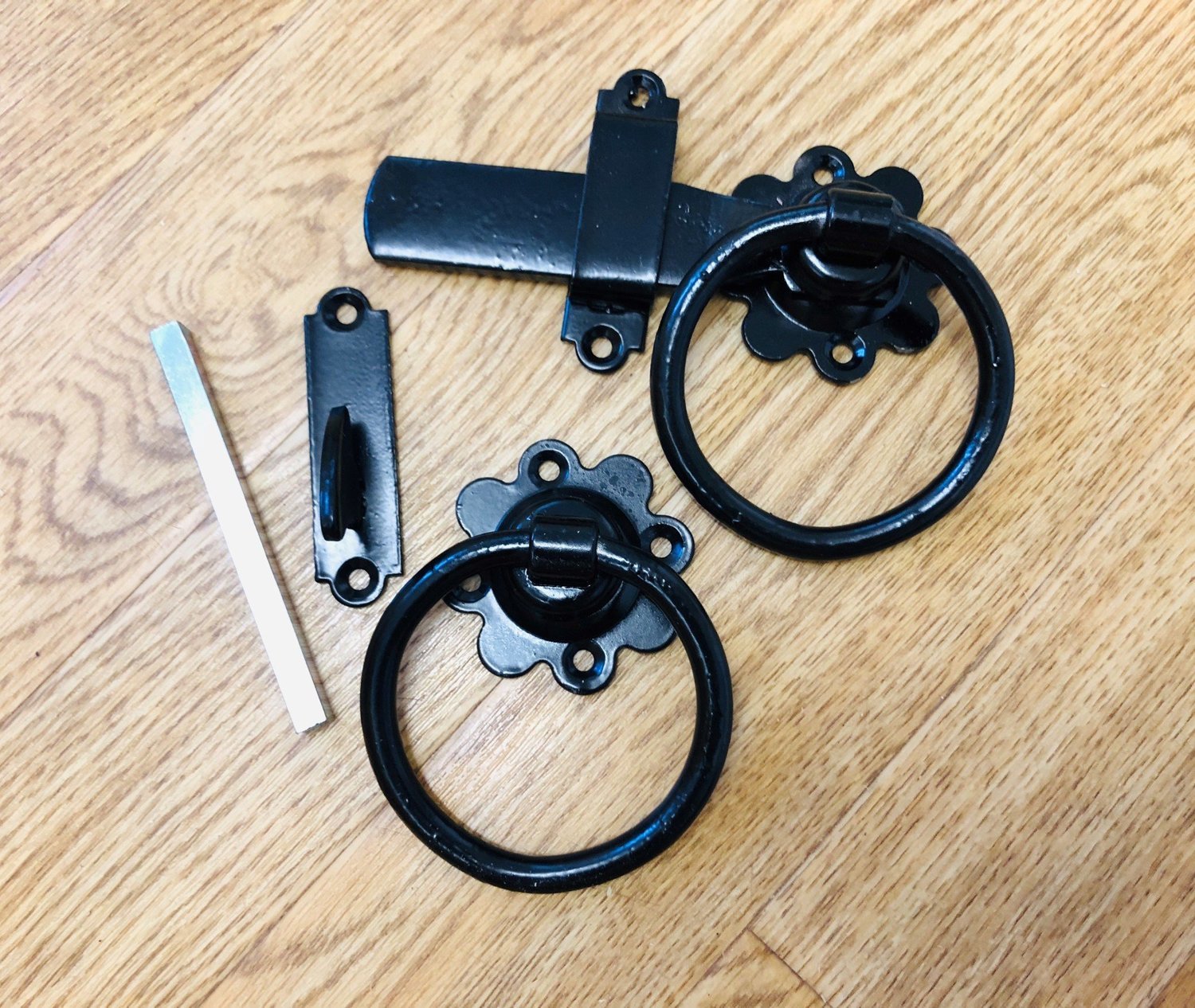 5" Gate Ring Latch (BLACK)