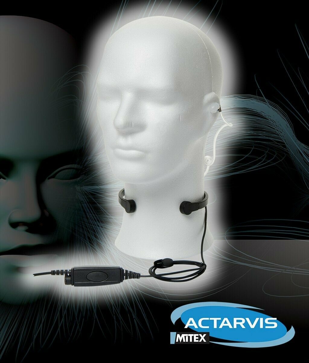 RADIOPRO DUAL SENSOR THROAT MIC WITH ACOUSTIC TUBE