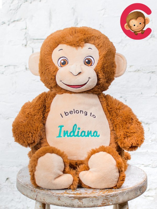 Custom Embroidered Monkey Cubby