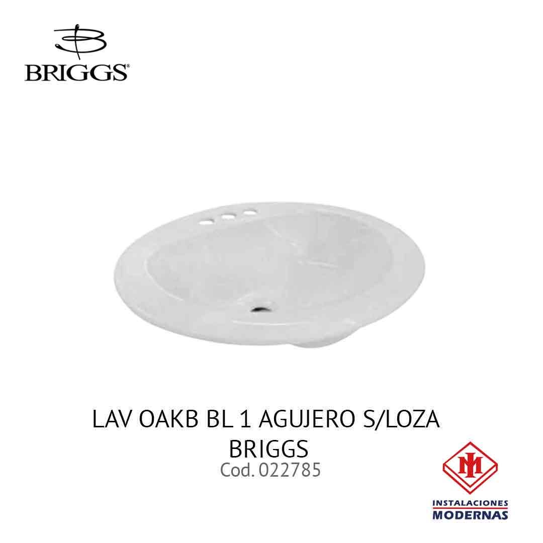 LAV OAKB BL 1 AGUJERO S/LOZA BRIGGS