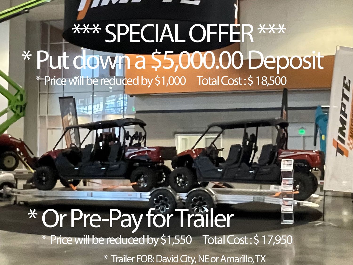 *New Product (Load 2-4 seat OHV's on 1 Trailer) - 2025 Timpte ...