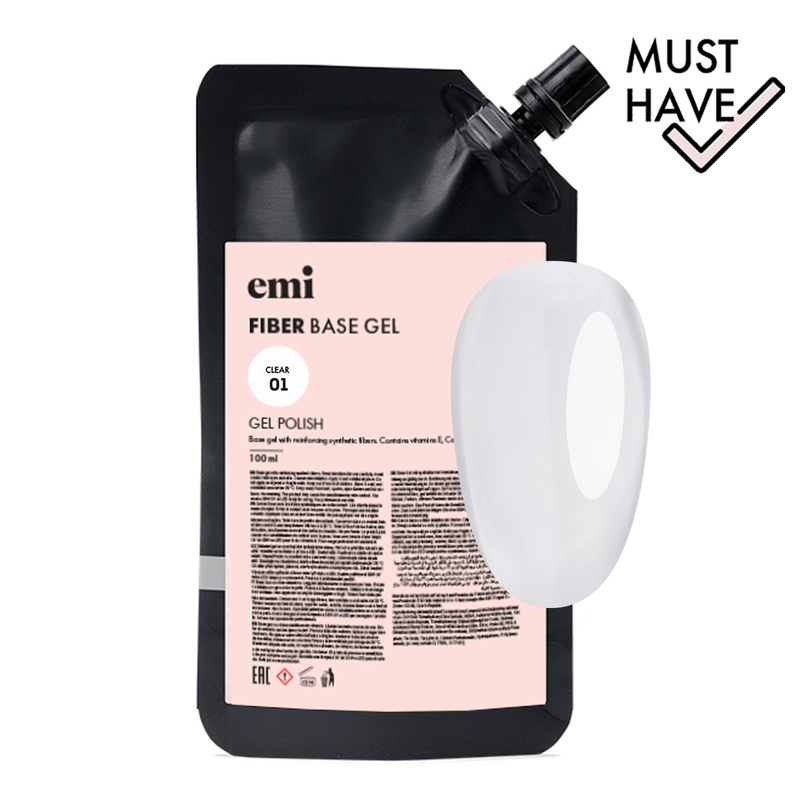 Fiber Base Gel Clear #1, 100 ml.