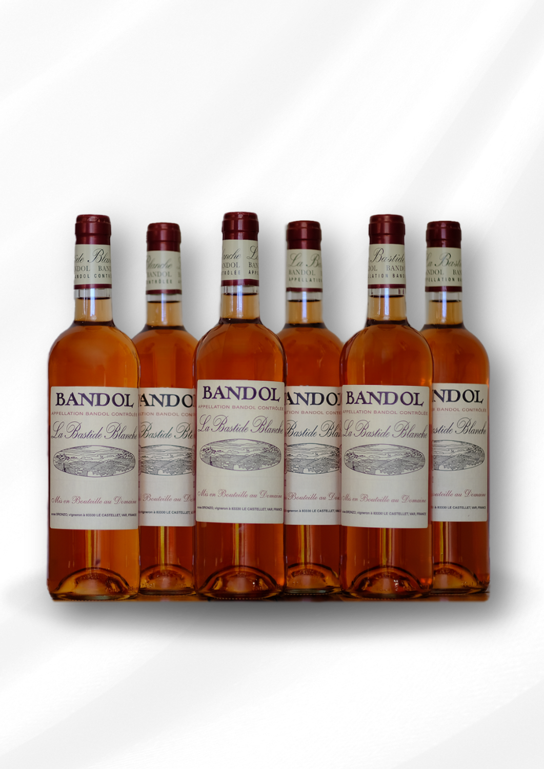 Carton de Bastide Blanche Rosé 2023 AOC Bandol | 6 X 75 cl - Nos vins ...