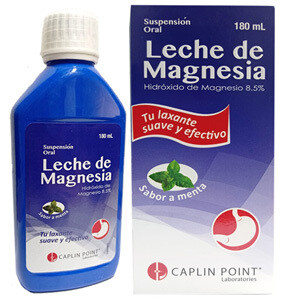 Leche de magnesia 180ml Guatemala precio