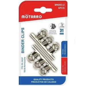 Clip metalico grande 6 unidades
