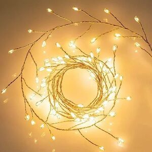 Luces LED de alambre 10 mts amarillas