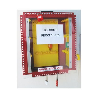 GLB-5 - 84 Padlock - Large Aluminium Group Lock Box (locks sold ...