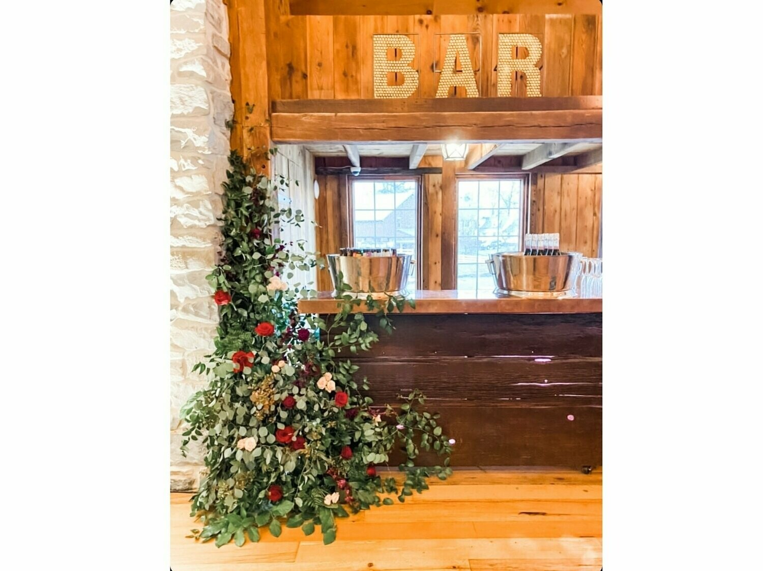 Gold Metal BAR Letters