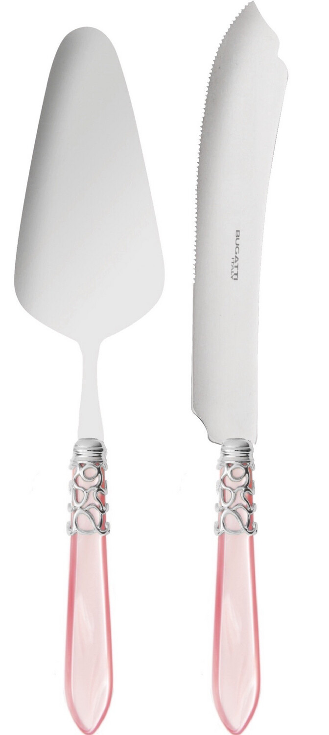 Melodia 2 Piece Cake Serving Set pink