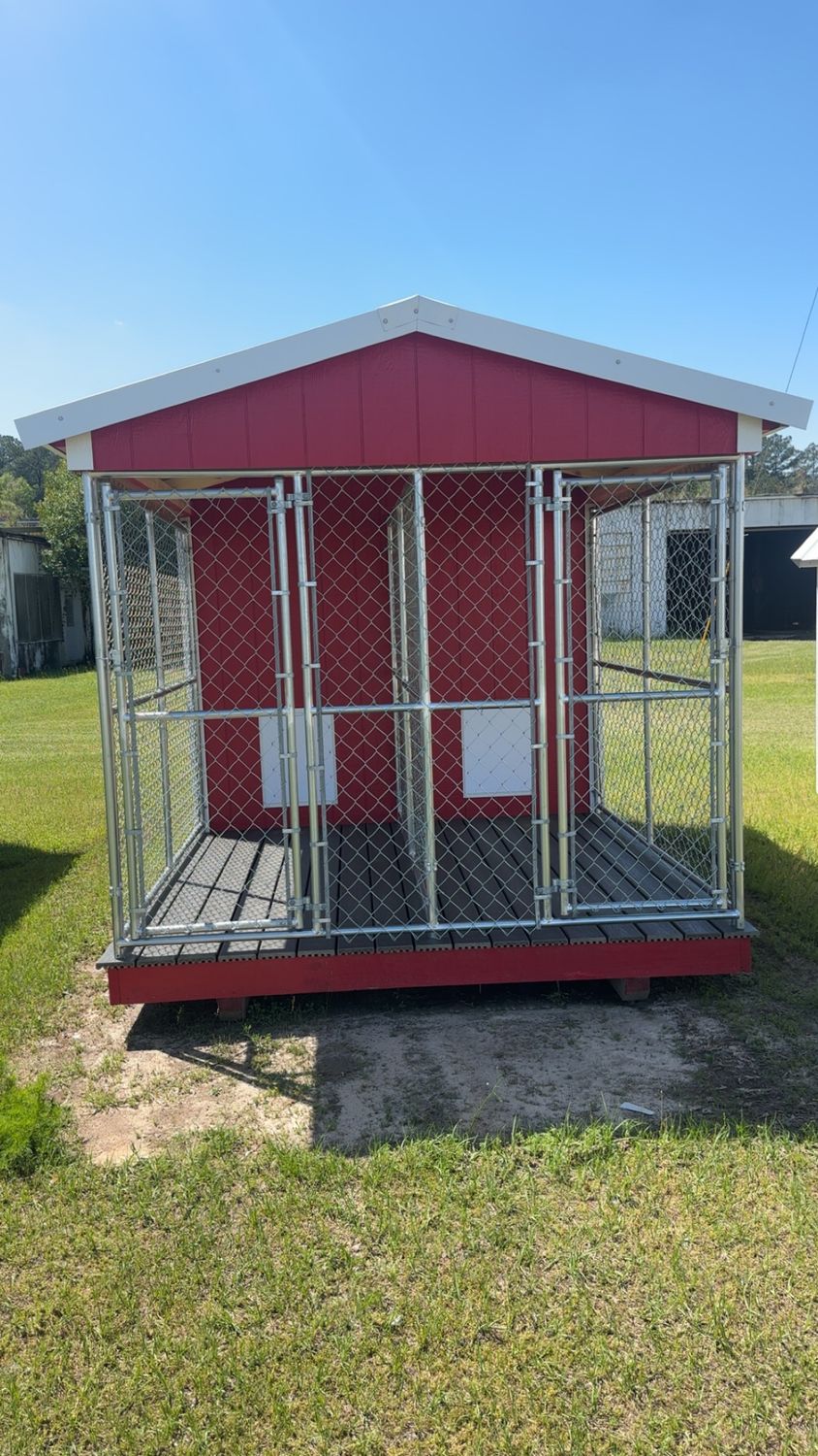 8x12 double kennel
