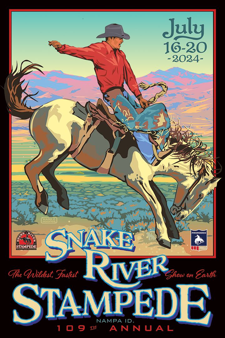2024 OFFICIAL RODEO POSTER – Store – Snake River Stampede