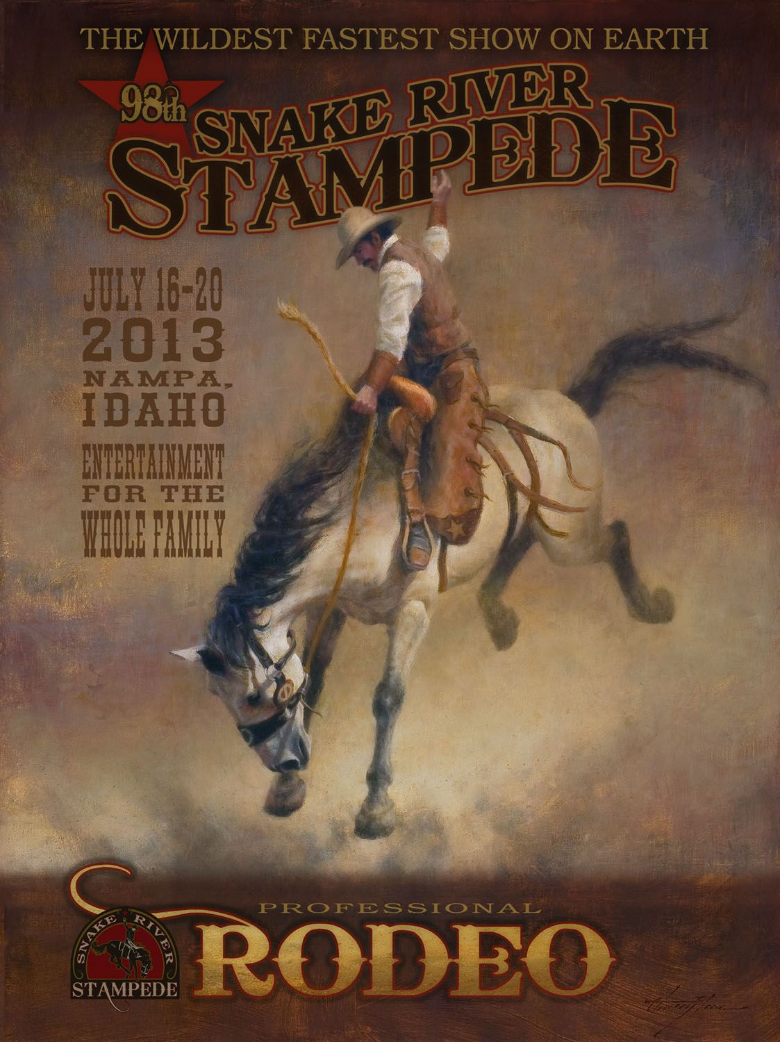 2013 OFFICIAL RODEO POSTER – Store – Snake River Stampede