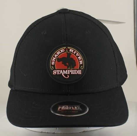 SRS Rubber Patch Hat BLACK – Store – Snake River Stampede