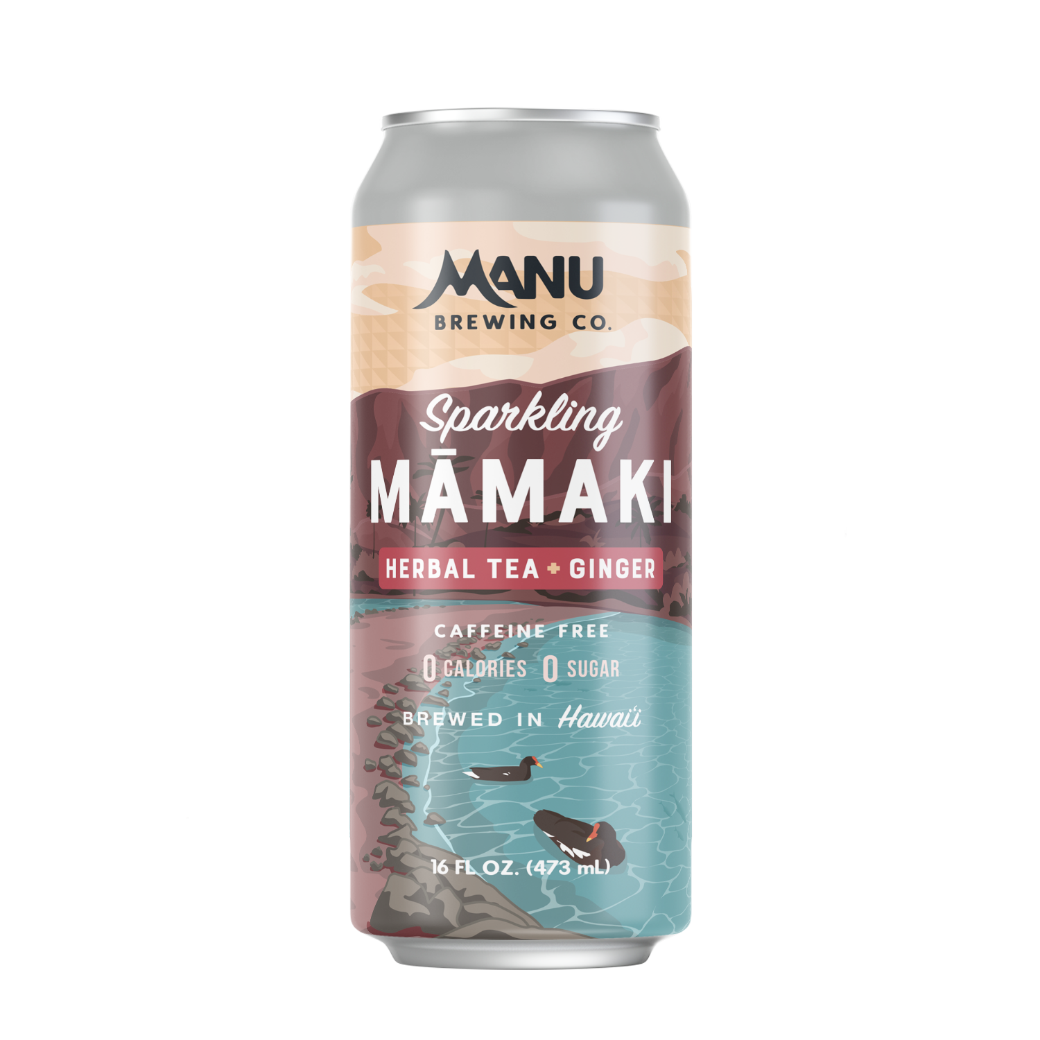 Manu Brewing Co, Sparkling Māmaki Tea with Ginger