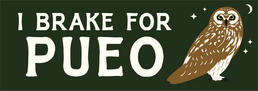 Sticker, I Brake for Pueo (Laulima)