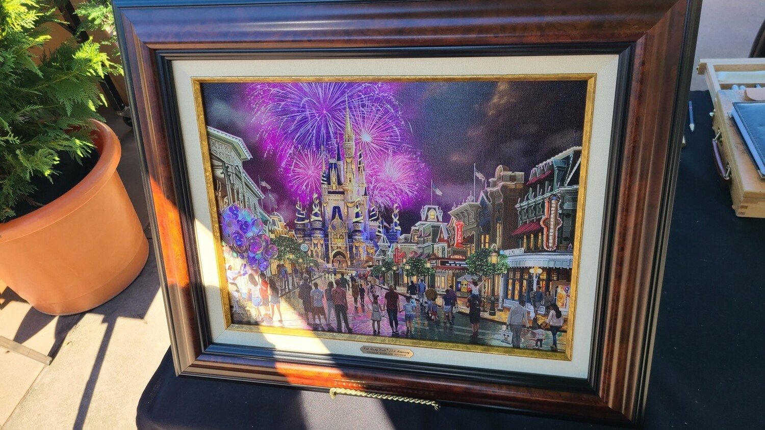 Dirk Wunderlich "Walt Disney World 50th Anniversary signed framed print ...