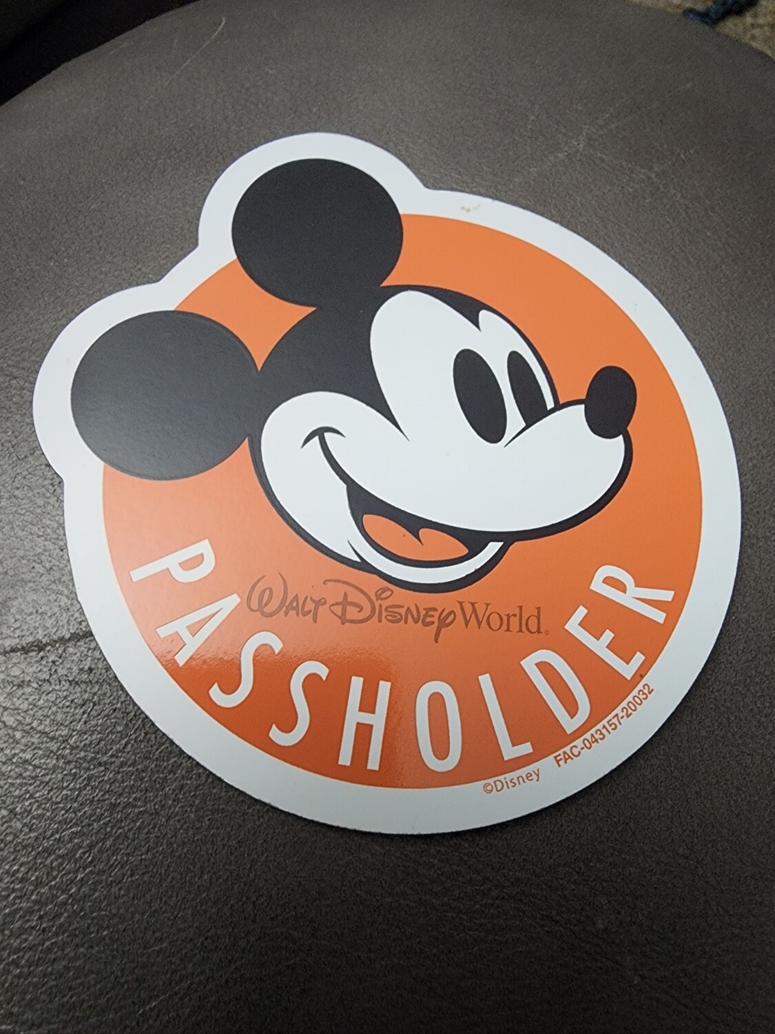 Walt Disney World Passholder Mickey Mouse Magnet