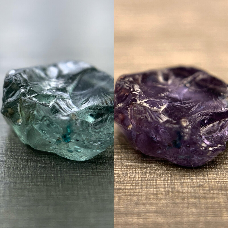 ATYPICAL ROUGH ALEXANDRITE