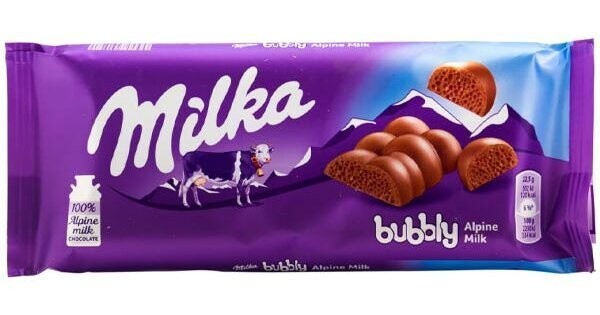 Milka Bubbly 100g luflee alpenmilch