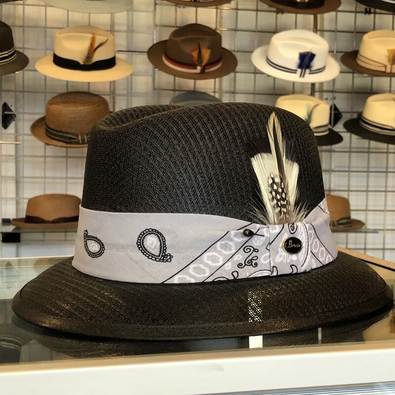 Black Classic Lowrider W/ Grey Bandana