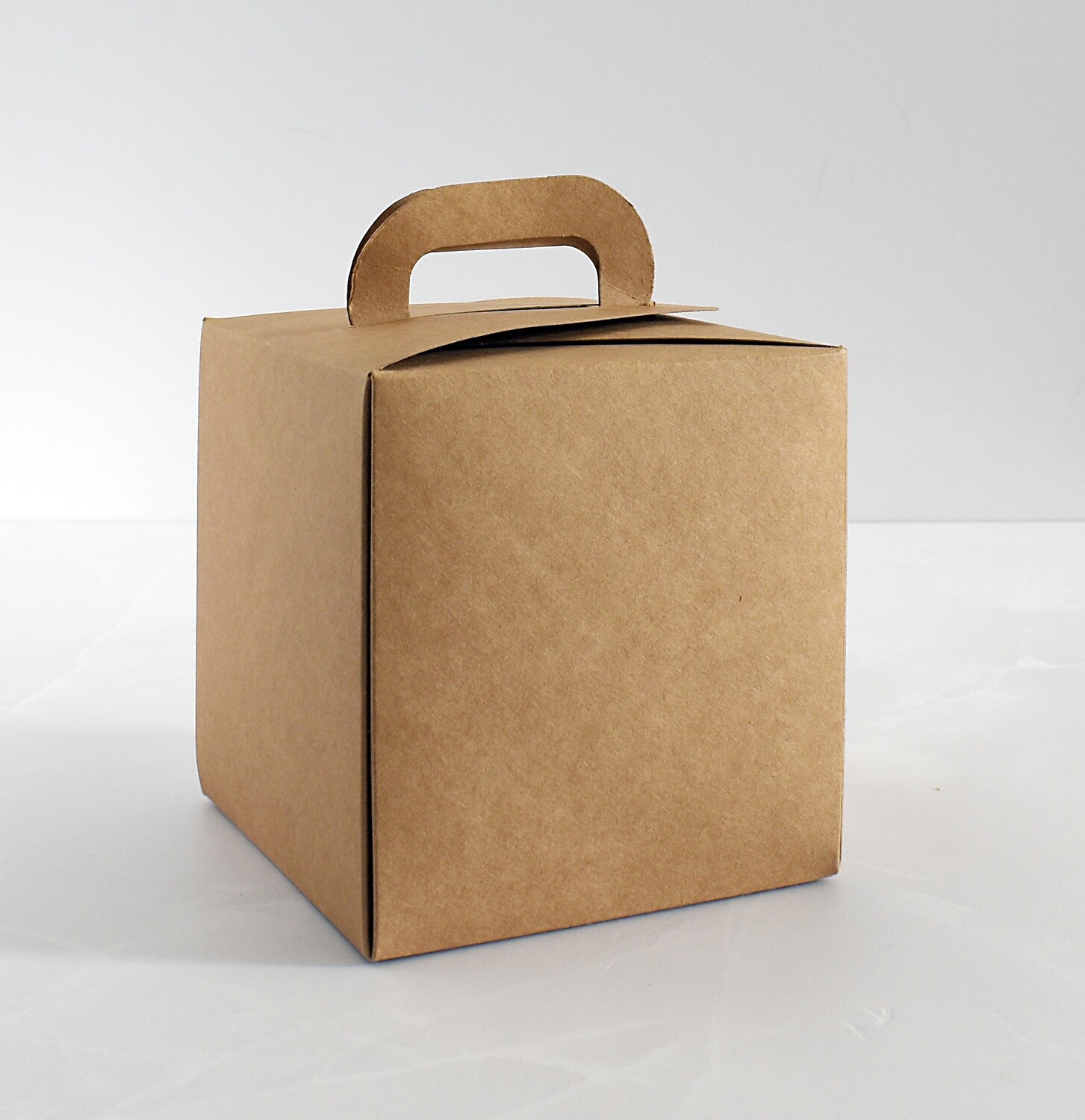 Box Bunny Chow With Handle 115x115x125mm Kraft - Online Store - Core Pack