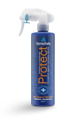 SpraySafe 320ml Easy Spray Sanitiser Bottle