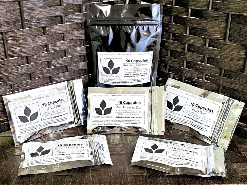 Nighttime 50 Capsule Kratom Beginner Pack