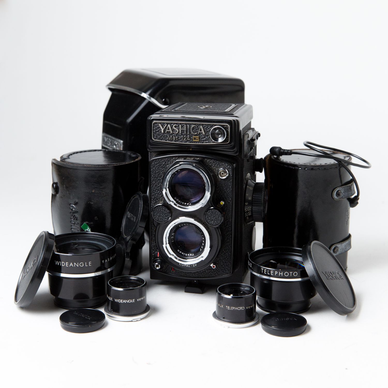Yashica Mat 124G w/Tele & WIDE EOM lenses!