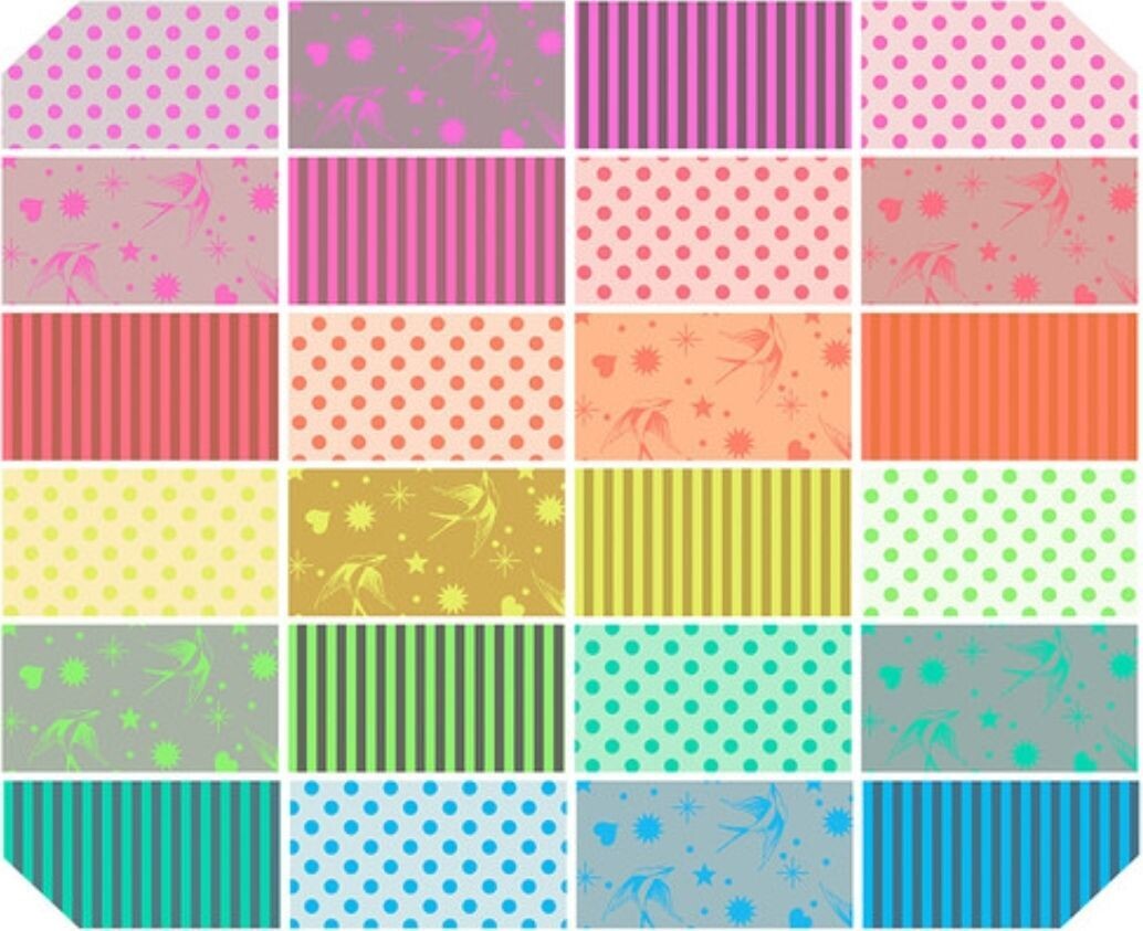 Tula Pink True Colors Neon 24 pc Fat Quarter Bundle