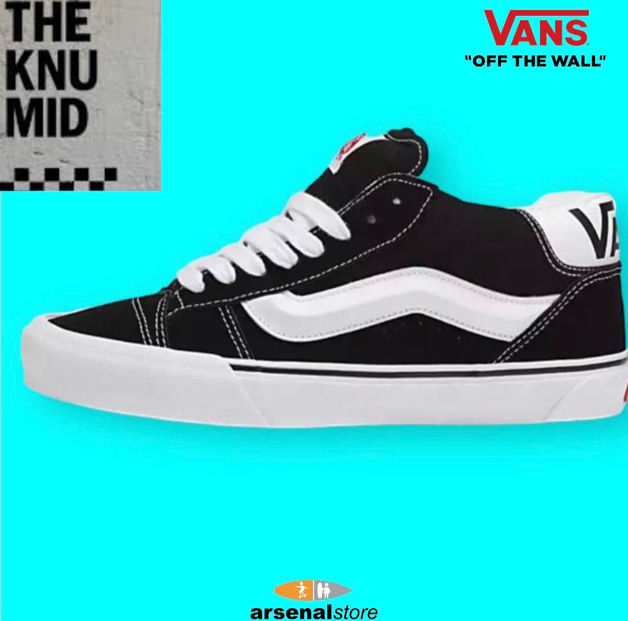 Vans Knu Mid negra y blanca