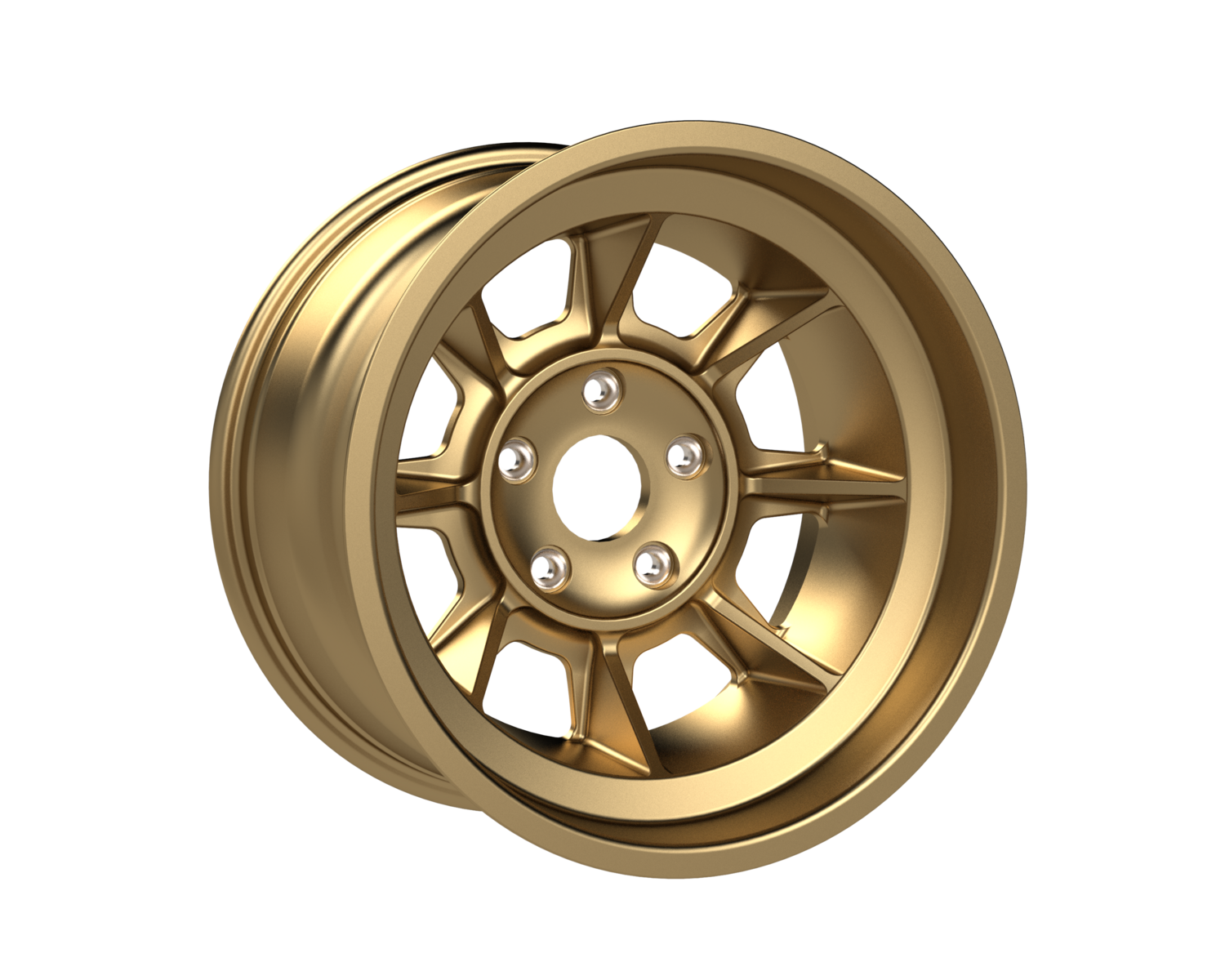 PAG1710 17 x 10 Satin Gold Alloy Wheels for RSR/Wide Arches/Fenders ...