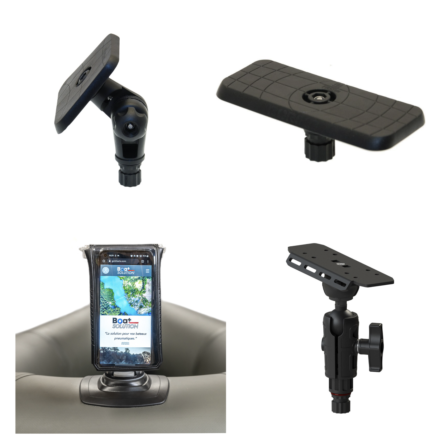 Support écran échosondeur et support téléphone Fasten Borika