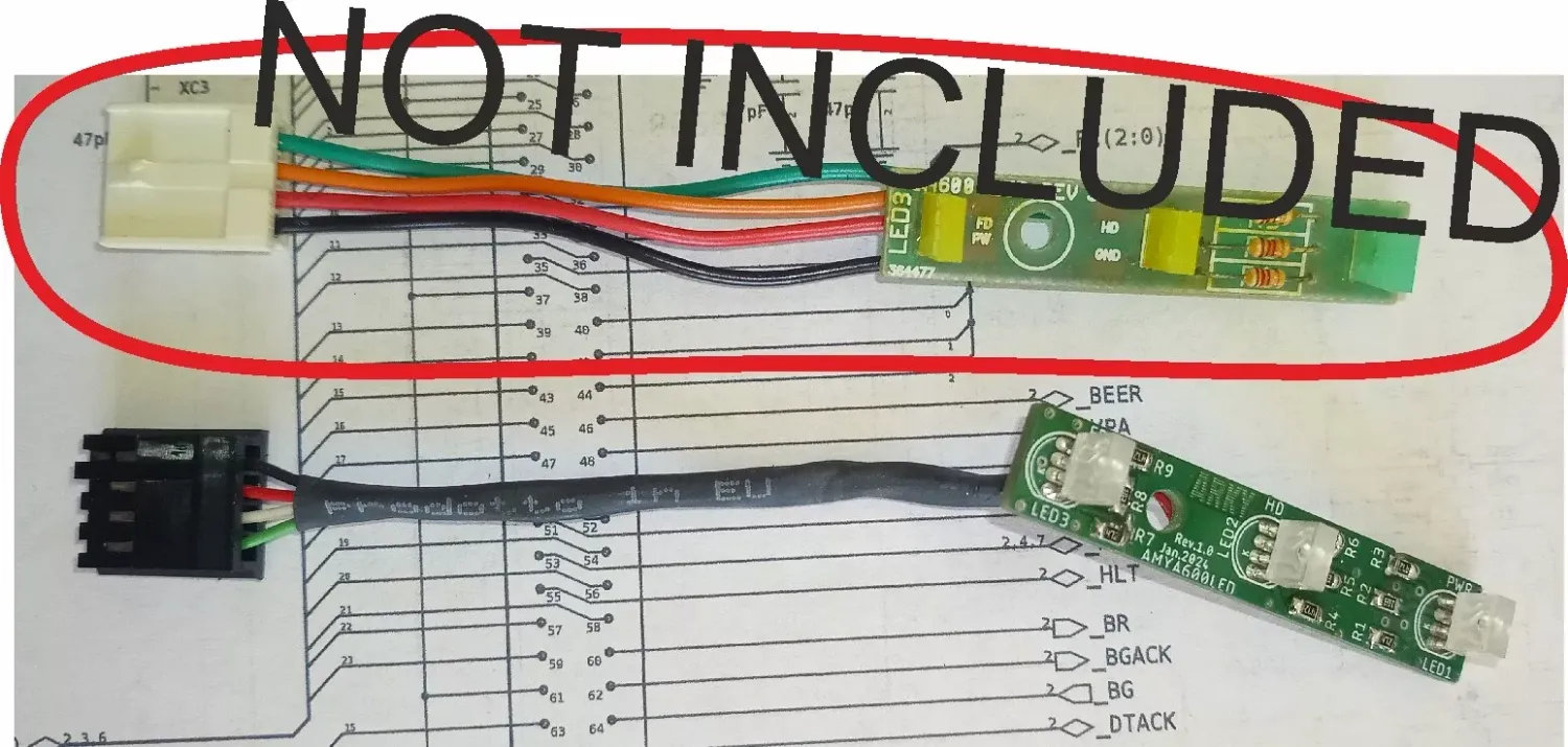 AMYA600LED - A RGB Programmable Commodore Amiga 600 3x LED Replacement ...