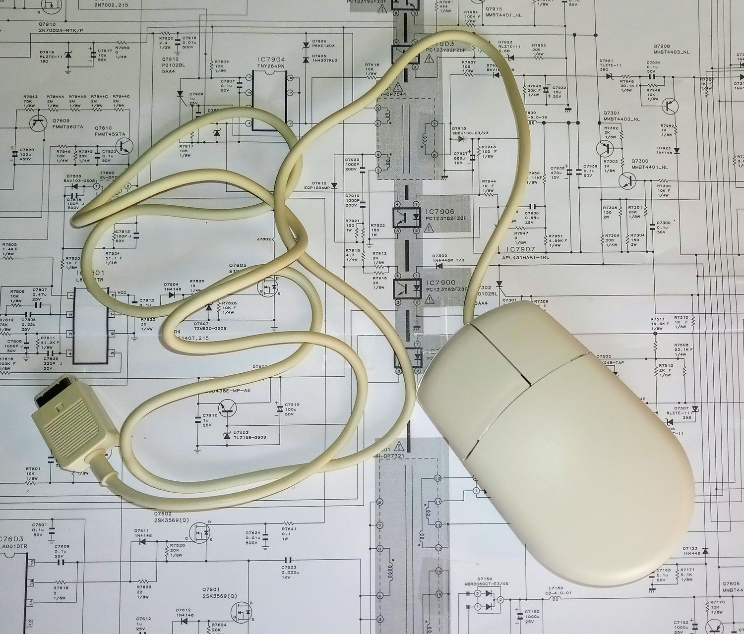 Amiga 600 1200 Original Mouse Model A-600